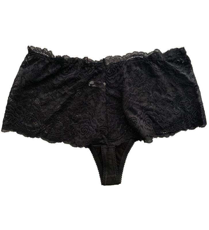 BOXER ΓΥΝΑΙΚΕΙΟ ΜΕ ΔΑΝΤΕΛΑ ΜΑΥΡΟ